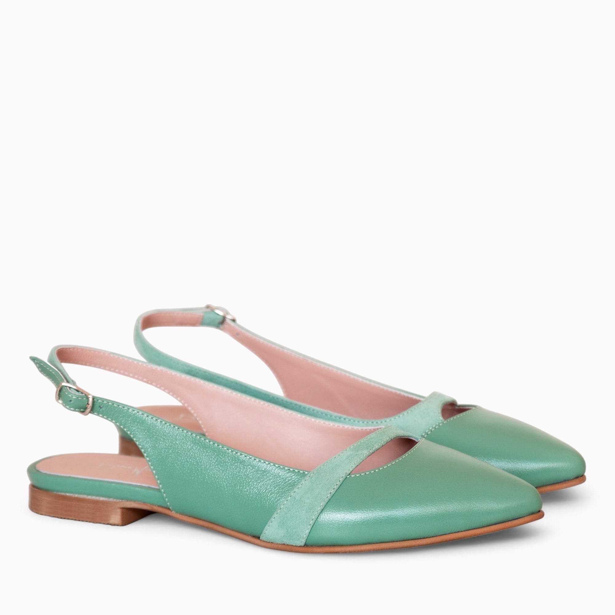 Balerini din piele naturala vernil Kennedy – Pantofi Diane Marie