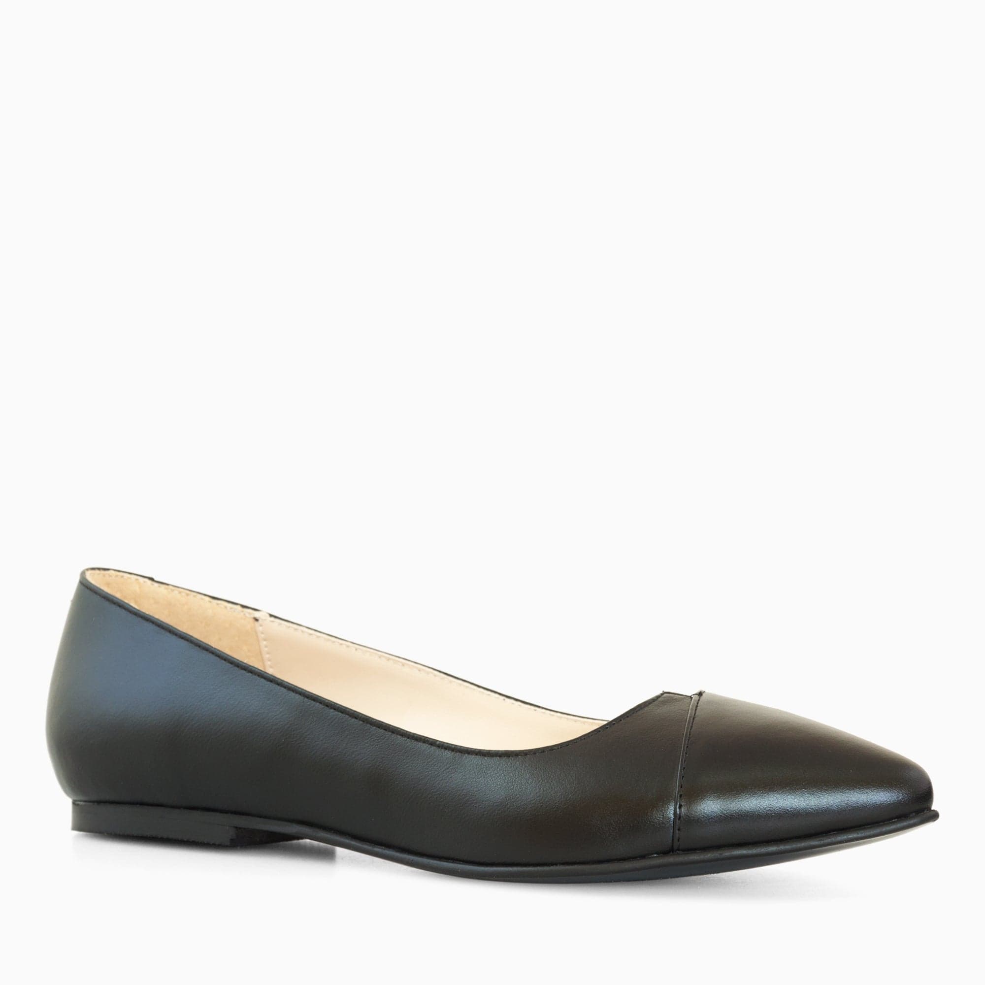 Balerini negri din piele naturala Patricia – Pantofi Diane Marie